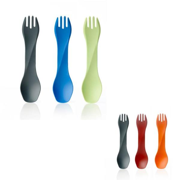 耐久性の高いナイロン製スポークの3本セット。「持ちやすさ」と「使いやすさ」にこだわったカトラリー・シリーズです。軽量ながら耐久性の高い素材を使用しています。BPA（ビスフェノールA）を含まない安心素材。[スポーク カトラリー]●当店は土日祝...