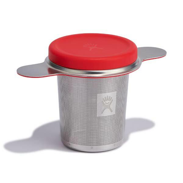 Hydro Flaskのマグ・タンブラー（16ozまで）・クーラーカップにぴったりフィットするティーインフューザー。16oz（473ml）までのお茶の抽出を可能とするサイズ、保温性を高めソーサーにもなるシリコン製のフタで急須やティーポット無...