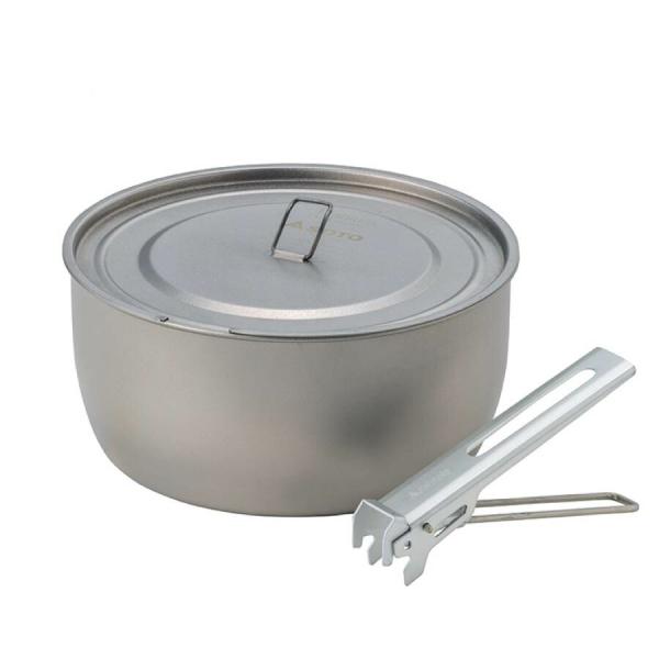 板厚0.3mm軽量チタンポットシリーズ高いパッキング性で軽装備登山の湯沸かしポットとして最適ナビゲータークックシステム（SOD-501）と互換性があります[クッカー]●当店は土日祝の出荷はお休みです。