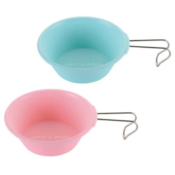 食器代わりに使えるライトでカラフルな樹脂製シェラカップ容量約300mlのユニフレーム金属製シェラカップともスタッキング可能。カラカトやカラ箸との組み合わせも楽しめます![カップ 直火不可]●当店は土日祝の出荷はお休みです。