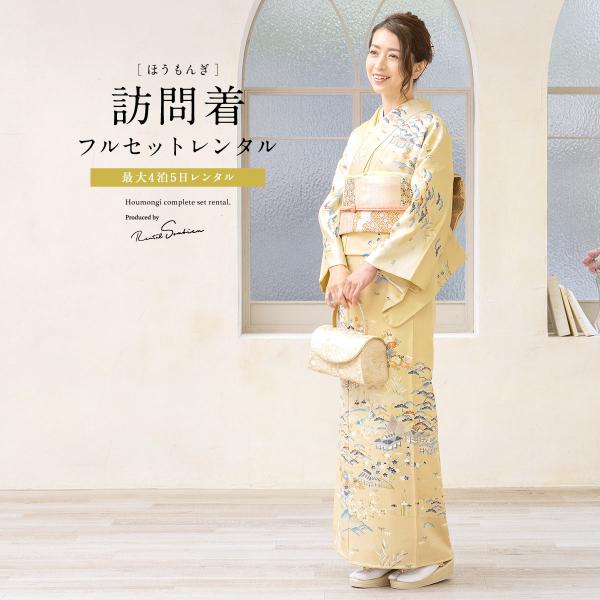 ■色クリーム■素材正絹■内容物着物・袋帯・長襦袢（半衿付）・着物スリップ・帯揚げ・帯締め・重ね衿・腰紐×4・着付けベルト・伊達締め×2・衿芯・前板・帯枕・草履バッグ・足袋（プレゼント）■商品について草履サイズは、ご選択いただいた足のサイズに...