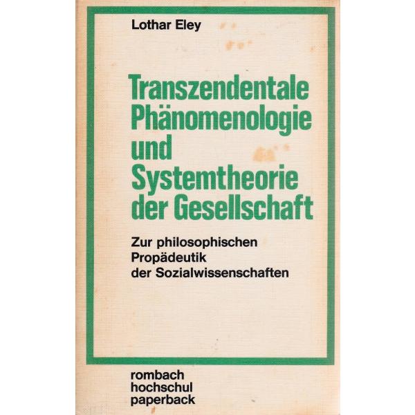 ■商品コンディション：「古書」Ｄ:可■特記事項：ペーパーバック。表紙：シミ、ヤケ。ページ：ｐ30まで線引き書込み。裁断面研磨済みですがヤケが多少残っています。SKU D0670B200628-019Transzendentale Ph?no...