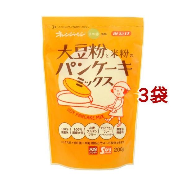 大豆粉と米粉のパンケーキミックス/粉類/【発売元、製造元、輸入元又は販売元】みたけ食品工業/・単品JAN：4902939180234/【大豆粉と米粉のパンケーキミックスの商品詳細】●国産米100％、国産大豆100％使用●小麦グルテンフリー、...