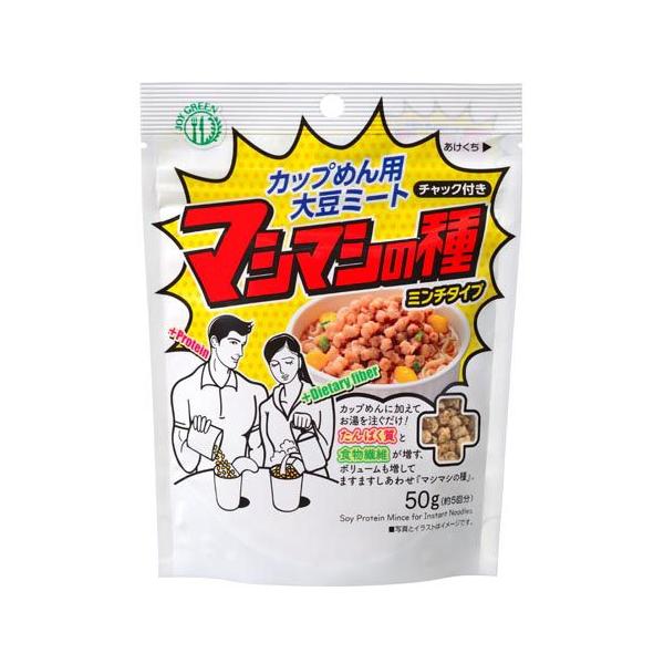 マシマシの種 ミンチタイプ/乾物・惣菜/【発売元、製造元、輸入元又は販売元】マイセンファインフード/【マシマシの種 ミンチタイプの商品詳細】●カップめんに加えてお湯を注ぐだけ！●たんぱく質と食物繊維が増す、ボリュームも増してますますしあわせ...