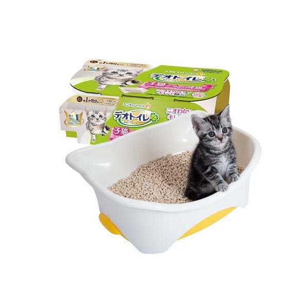デオトイレ 子猫から体重5kgの成猫用 本体セットナチュラルアイボリー＆イエロー(犬オムツ・犬・オムツ・おむつ・犬おむつ・いぬおむつ・イヌ・いぬ・男女共用・SSSサイズ・超小型犬用・マナーウェア・ユニチャーム・おしっこ・生理・マーキング・紙...
