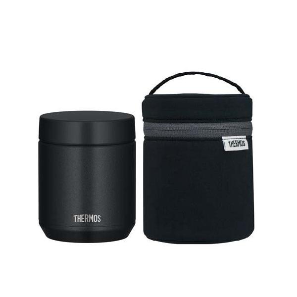 サーモス 真空断熱スープジャーセット JED-300 BK ＆ RES-003 BK/食器・カトラリー/ブランド：サーモス(THERMOS)/【発売元、製造元、輸入元又は販売元】サーモス/【サーモス 真空断熱スープジャーセット JED-30...
