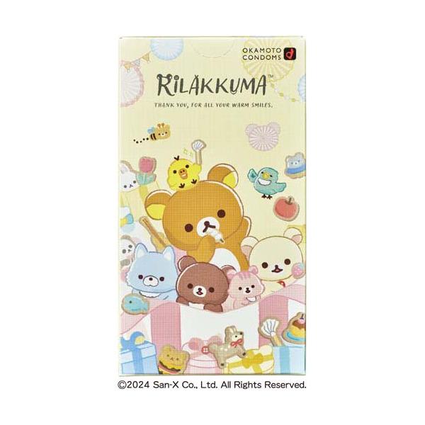 リラックマ コンドームたっぷりゼリー/コンドーム/【発売元、製造元、輸入元又は販売元】オカモト/【リラックマ コンドームたっぷりゼリーの商品詳細】●ゼリー量たっぷり●ヒアルロン酸配合●天然ゴムラテックス製●かわいい個包装は20種類※ランダム...