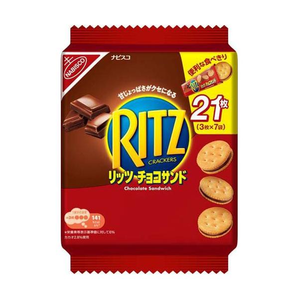 リッツ ファミリーパック チョコサンド/お菓子/ブランド：リッツ/【発売元、製造元、輸入元又は販売元】モンデリーズ・ジャパン/【リッツ ファミリーパック チョコサンドの商品詳細】●香ばしい風味、サクサクの食感のクラッカーと、チョコレートの絶...