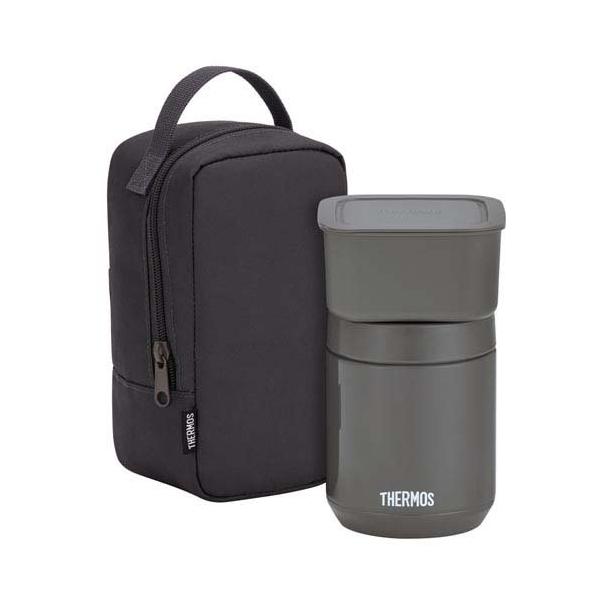 サーモス 真空断熱スープランチセット 0.4L ダークグレー JEE-800 DGY/食器・カトラリー/ブランド：サーモス(THERMOS)/【発売元、製造元、輸入元又は販売元】サーモス/【サーモス 真空断熱スープランチセット 0.4L ダ...