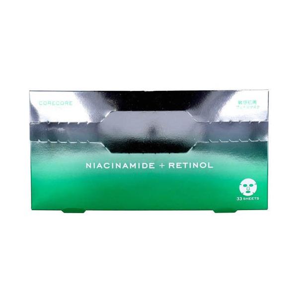 CORE CORE COSME ナイアシンアミド+レチノール 敏感肌用フェイスマスク/パック/【発売元、製造元、輸入元又は販売元】ハッピーバース/【CORE CORE COSME ナイアシンアミド+レチノール 敏感肌用フェイスマスクの商品詳...