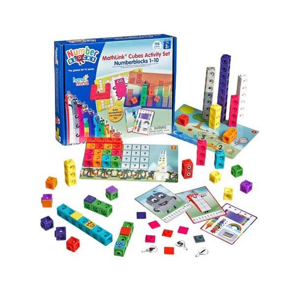 マスリンクキューブナンバーブロックスアクティビティセット1-10日本語ガイド付き/ベビーおもちゃ/【発売元、製造元、輸入元又は販売元】hand2mind.Inc./【マスリンクキューブナンバーブロックスアクティビティセット1-10日本語ガイ...