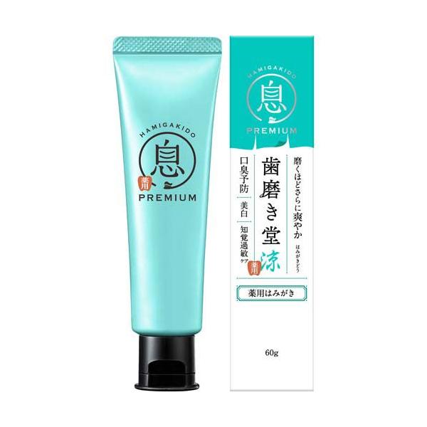 歯磨き堂 薬用フレッシュペースト スーパーミント/歯磨き粉 ハミガキ/ブランド：歯磨き堂/【発売元、製造元、輸入元又は販売元】Blessing/【歯磨き堂 薬用フレッシュペースト スーパーミントの商品詳細】●磨くほどさらに爽やか。●5種の薬...