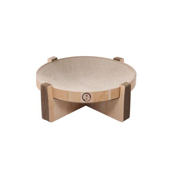 バリバリボウルスタンド ライトブラウン/猫用品/ブランド：猫壱/【発売元、製造元、輸入元又は販売元】MOON-X Japan株式会社/【バリバリボウルスタンド ライトブラウンの商品詳細】●猫壱のバリバリボウルは猫のからだにフィットする丸型＆...