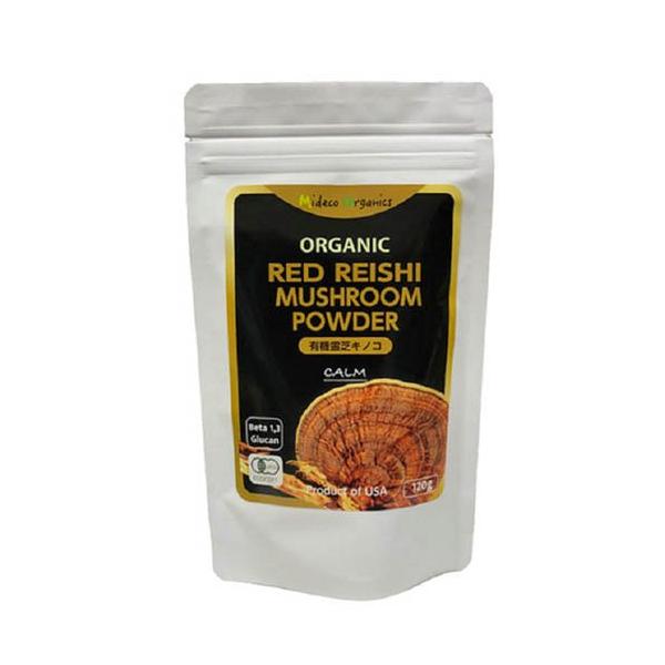 有機霊芝キノコ粉末/キノコ類サプリメント/ブランド：Mideco Organics/【発売元、製造元、輸入元又は販売元】ミデコグループ/【有機霊芝キノコ粉末の商品詳細】●霊芝にはベータグルカン（βグルカン）やビタミン、カルシウム、ミネラル類...