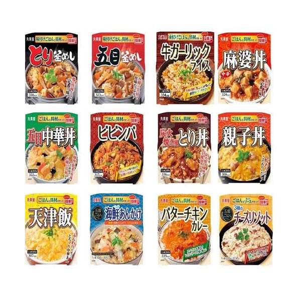 丸美屋 レンジで簡単！どんぶり ごはん付き 12種アソートセット/乾物・惣菜/ブランド：丸美屋/( 詰め合わせ バラエティ )/【発売元、製造元、輸入元又は販売元】丸美屋食品工業/【丸美屋 レンジで簡単！どんぶり ごはん付き 12種アソート...