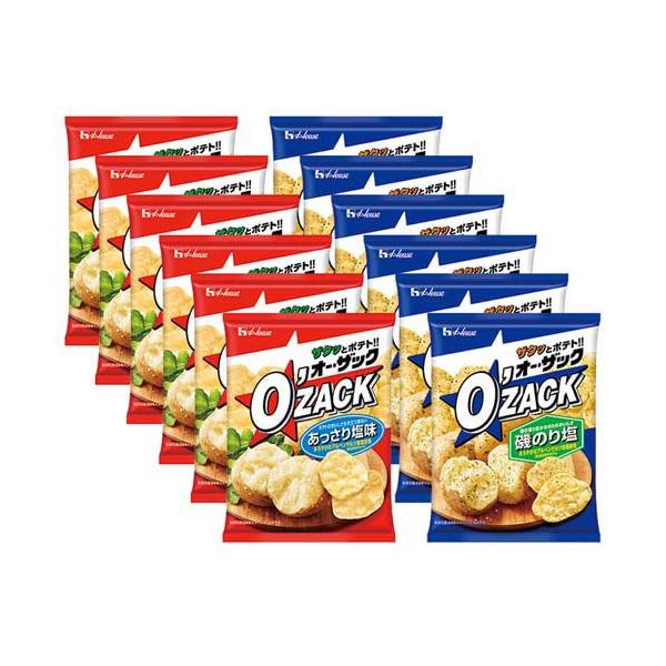オーザック2種アソート/お菓子/ブランド：オーザック/【発売元、製造元、輸入元又は販売元】ハウス食品/【オーザック2種アソートの商品詳細】★オー・ザック あっさり塩味 55g●バブリング製法でフライングしたボコボコとした形状に仕上げているの...
