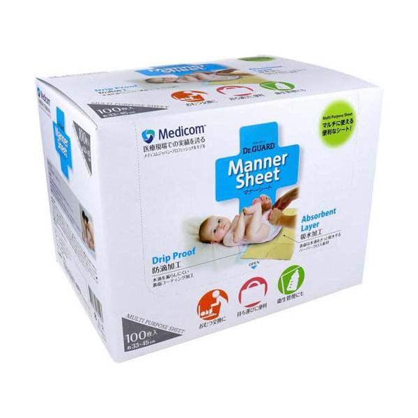 ドクターガード マナーシート/おむつ/ブランド：メディコム/【発売元、製造元、輸入元又は販売元】A.R.メディコム・インク・アジア・リミテッド/【ドクターガード マナーシートの商品詳細】●吸水加工+防滴加工の2重構造で汚れを予防！！●メディ...