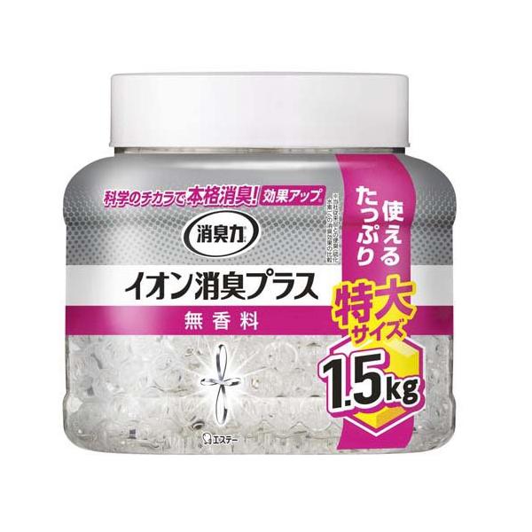 消臭力 イオン消臭プラス 特大  消臭ビーズ 消臭剤 本体 無香料/衣類のお手入れ/ブランド：消臭力/【発売元、製造元、輸入元又は販売元】エステー株式会社/【消臭力 イオン消臭プラス 特大  消臭ビーズ 消臭剤 本体 無香料の商品詳細】●イ...