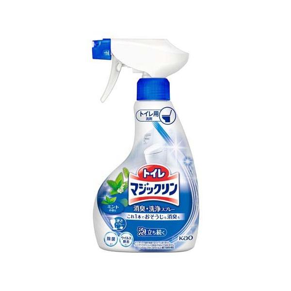 トイレマジックリン 消臭・洗浄スプレー ミントの香り 本体/トイレ掃除用品/ブランド：マジックリン/【発売元、製造元、輸入元又は販売元】花王/【トイレマジックリン 消臭・洗浄スプレー ミントの香り 本体の商品詳細】●ニオイも汚れもこれ1本●...
