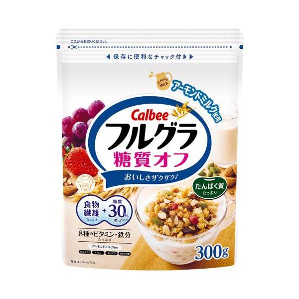 フルグラ糖質オフ/インスタント食品/【発売元、製造元、輸入元又は販売元】カルビー/【フルグラ糖質オフの商品詳細】●フルグラのおいしさはそのままに、メーカー「フルグラ」対比糖質30％オフ。●穀物とフルーツの味わいと食感を生かし、アーモンドやア...