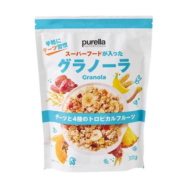 【訳あり】/スーパーフードが入ったグラノーラ デーツと4種のトロピカルフルーツ/お届けする商品の賞味期限(消費期限)は最短で2026年08月31日となっております。/インスタント食品/ブランド：purella(プレラ)/( 食物繊維 朝食 ...