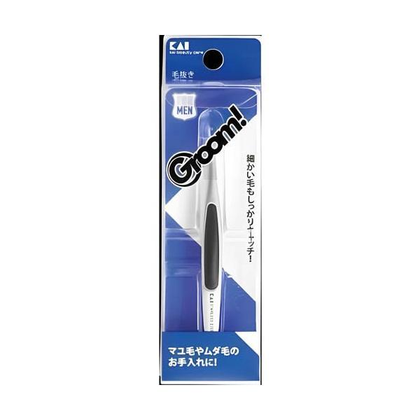 Groom！毛抜き HC3021/メイクアップ小物/【発売元、製造元、輸入元又は販売元】貝印/【Groom！毛抜き HC3021の商品詳細】●マユやムダ毛のお手入れに便利な毛抜きです。●細かい毛もしっかりキャッチします。●すべり止め付きです...