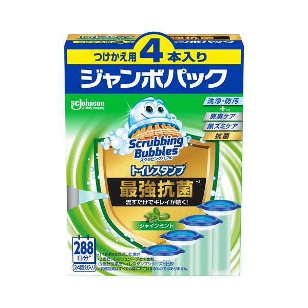 スクラビングバブル トイレスタンプ 最強抗菌 シャインミントの香り 付け替え/トイレ掃除用品/ブランド：スクラビングバブル/( トイレ洗剤 トイレ掃除 洗浄 抗菌 つけかえ 詰め替え )/【発売元、製造元、輸入元又は販売元】ジョンソン/【ス...