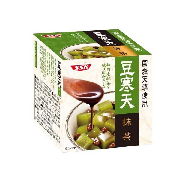SSK 国産天草使用 抹茶豆寒天/缶詰類/【発売元、製造元、輸入元又は販売元】清水食品/【SSK 国産天草使用 抹茶豆寒天の商品詳細】●良質と言われる国産天草にこだわり、寒天を作りました。●静岡産抹茶を練り込んだ寒天、北海道産赤えんどう、沖...