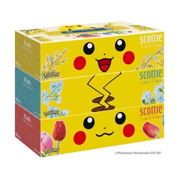 スコッティ ティッシュ フラワーボックス ポケモン 大容量/ティッシュ/ブランド：スコッティ(SCOTTIE)/【発売元、製造元、輸入元又は販売元】日本製紙クレシア/【スコッティ ティッシュ フラワーボックス ポケモン 大容量の商品詳細】●...