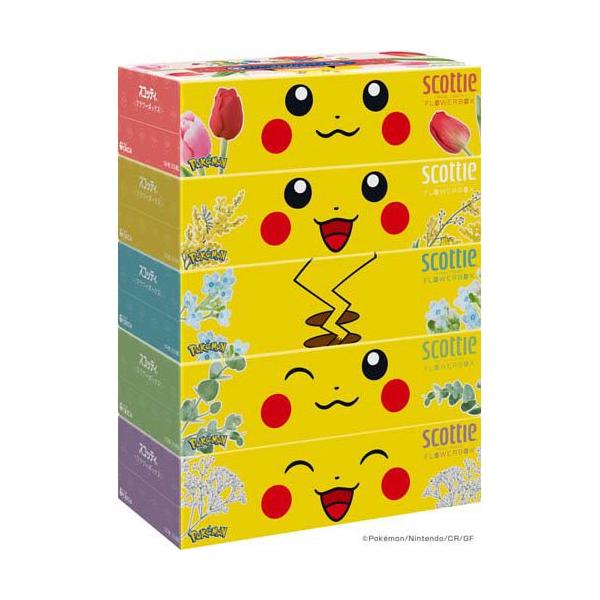 スコッティ ティッシュ フラワーボックス ポケモン 大容量/ティッシュ/ブランド：スコッティ(SCOTTIE)/【発売元、製造元、輸入元又は販売元】日本製紙クレシア/【スコッティ ティッシュ フラワーボックス ポケモン 大容量の商品詳細】●...