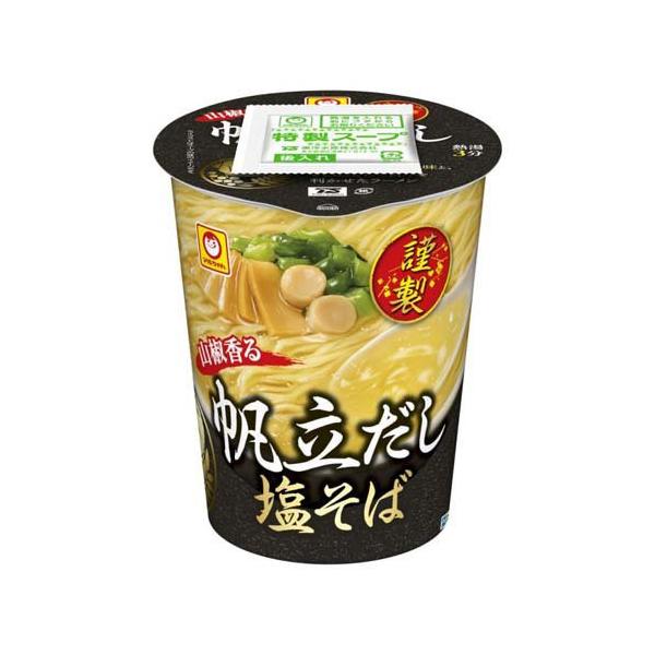 謹製 山椒香る 帆立だし塩そば ケース/インスタント食品/ブランド：マルちゃん/【発売元、製造元、輸入元又は販売元】東洋水産/【謹製 山椒香る 帆立だし塩そば ケースの商品詳細】●食べ応えのある角刃で切った麺に、ホタテや昆布の旨味に山椒を利...