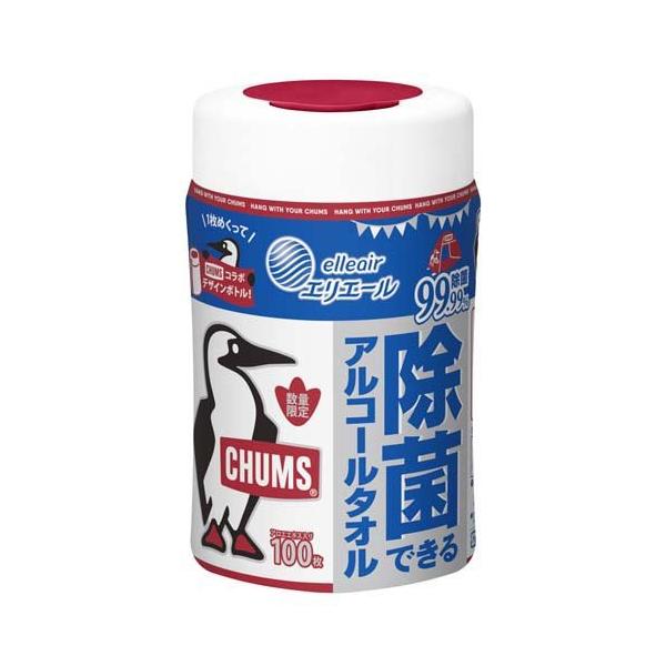 エリエール 除菌できるアルコールタオル チャムスコラボ/ティッシュ/ブランド：エリエール/【発売元、製造元、輸入元又は販売元】大王製紙/【エリエール 除菌できるアルコールタオル チャムスコラボの商品詳細】●エリエールとCHUMS(チャムス)...