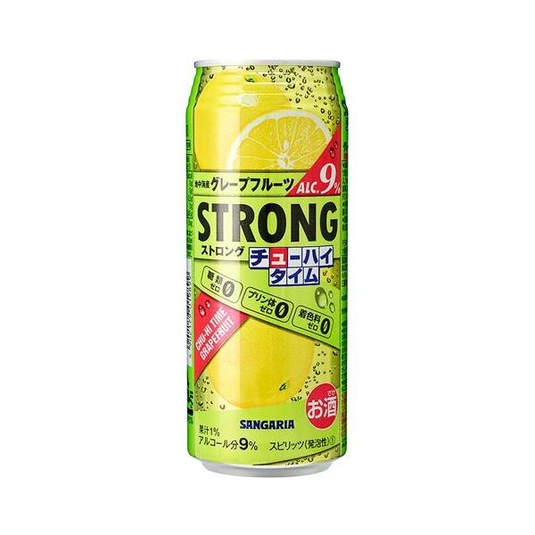 サンガリア ストロングチューハイタイムゼロ グレープフルーツ/アルコール飲料/ブランド：サンガリア/【発売元、製造元、輸入元又は販売元】日本サンガリアベバレッジカンパニー/【サンガリア ストロングチューハイタイムゼロ グレープフルーツの商品...