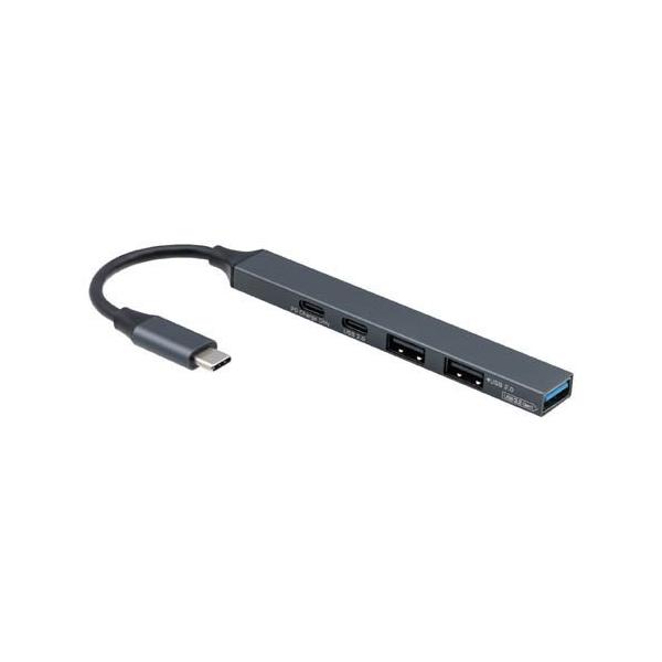 Digio2 USB3.2 Gen1+2.0 Type-C 5ポートハブ STIX UH-C3445GY/情報家電/【発売元、製造元、輸入元又は販売元】ナカバヤシ/【Digio2 USB3.2 Gen1+2.0 Type-C 5ポートハブ ...