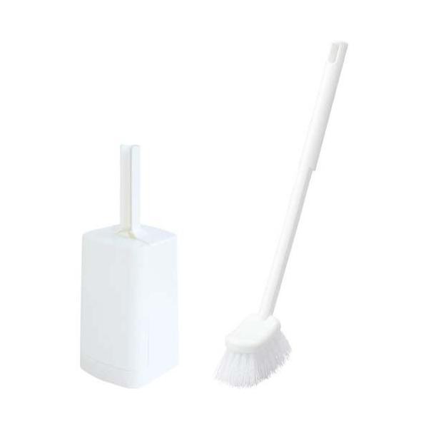 corronII トイレブラシ ケース付き ホワイト ウェーブ植毛/トイレ掃除用品/ブランド：レック/( トイレ掃除 用品 通気口付き ウェーブ植毛 水切れ )/【発売元、製造元、輸入元又は販売元】レック/【corronII トイレブラシ ...