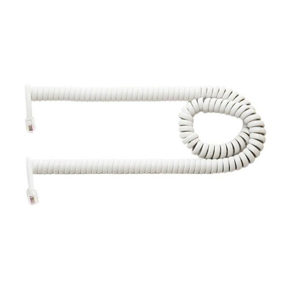 ミヨシ 受話器用カールコード 0.6m クロス結線 白 DC-J406／WH/情報家電/【発売元、製造元、輸入元又は販売元】株式会社ミヨシ/【ミヨシ 受話器用カールコード 0.6m クロス結線 白 DC-J406／WHの商品詳細】●受話器と...