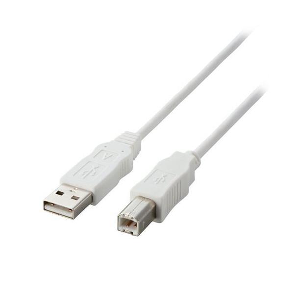エレコム USBケーブル USB2.0 B-A ツイストペアケーブル RoHS 1.0m ホワイト/情報家電/ブランド：エレコム(ELECOM)/【発売元、製造元、輸入元又は販売元】エレコム/【エレコム USBケーブル USB2.0 B-A...