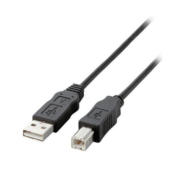 エレコム USBケーブル USB2.0 B-A ツイストペアケーブル RoHS 2.0m ブラック/情報家電/ブランド：エレコム(ELECOM)/【発売元、製造元、輸入元又は販売元】エレコム/【エレコム USBケーブル USB2.0 B-A...