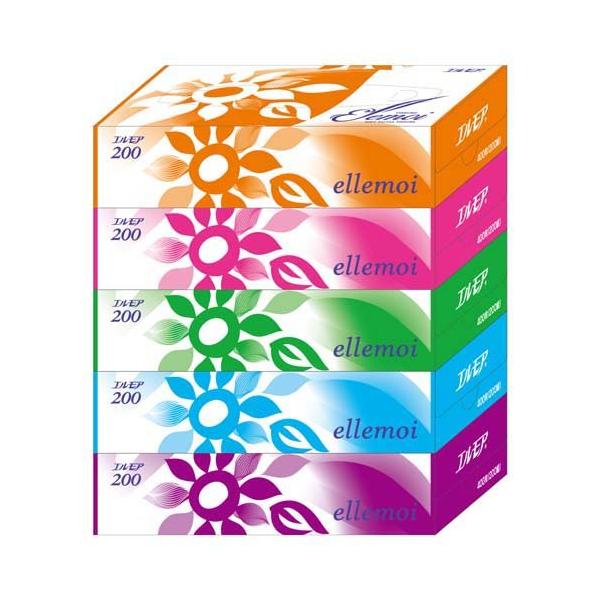 エルモア ティシュー/ティッシュ/ブランド：エルモア/【発売元、製造元、輸入元又は販売元】カミ商事/【エルモア ティシューの商品詳細】●200組(400枚)でたっぷり使える！●コンパクトなので持ち運びや収納に便利です。●初めの1枚から最後の...