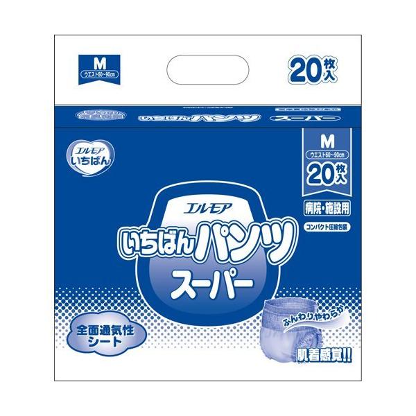 エルモア いちばん パンツ スーパー 病院・施設用 Mサイズ/大人用紙おむつ 失禁用品/ブランド：エルモア いちばん/【発売元、製造元、輸入元又は販売元】カミ商事/【エルモア いちばん パンツ スーパー 病院・施設用 Mサイズの商品詳細】●...