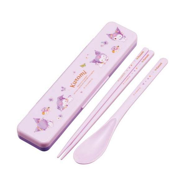 お弁当カトラリーセット お箸 スプーン サンリオ クロミ パステル水彩花柄 CCS3SA/キッチン用品/【発売元、製造元、輸入元又は販売元】スケーター/【お弁当カトラリーセット お箸 スプーン サンリオ クロミ パステル水彩花柄 CCS3S...