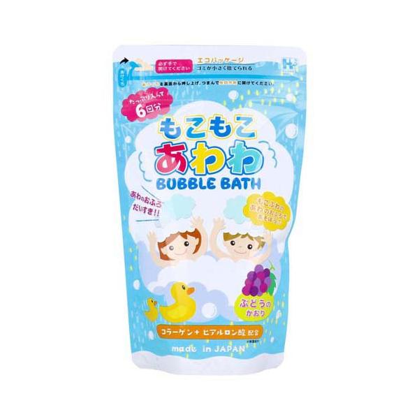 もこもこあわわ バブルバス ぶどうのかおり/入浴剤/【発売元、製造元、輸入元又は販売元】ヘルス/【もこもこあわわ バブルバス ぶどうのかおりの商品詳細】●あわのおふろだいすき！！●もこふわのあわのおふろであそぼう！●たっぷり入って6回分。●...