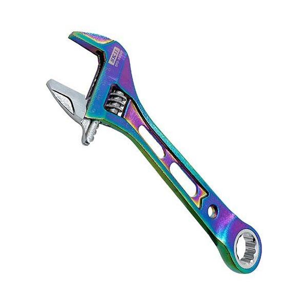 SK11 ギアワイドモンキレンチ SPD-30GMP 虹色チタンコーティング/DIY/ブランド：SK11/【発売元、製造元、輸入元又は販売元】藤原産業/【SK11 ギアワイドモンキレンチ SPD-30GMP 虹色チタンコーティングの商品詳細...