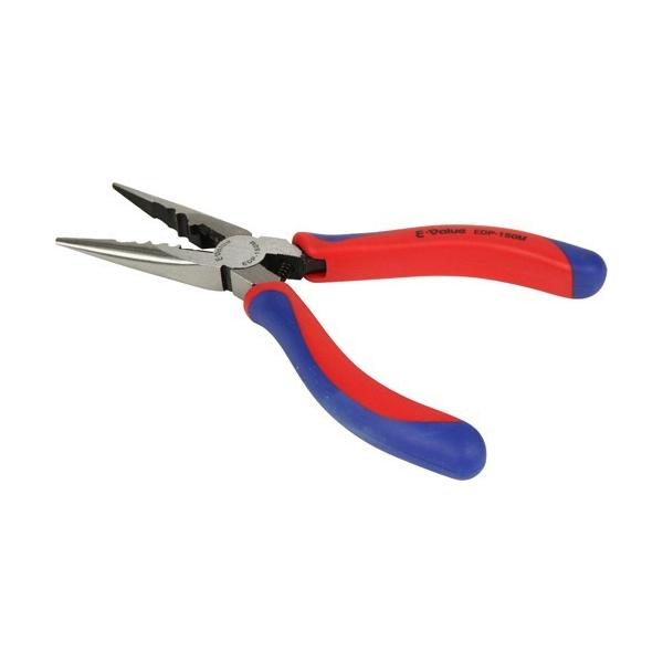 E-Value 万能ラジオペンチ 成型グリップ EDP-150M/DIY/ブランド：E-Value/【発売元、製造元、輸入元又は販売元】藤原産業/【E-Value 万能ラジオペンチ 成型グリップ EDP-150Mの商品詳細】●つかむ、曲げる...