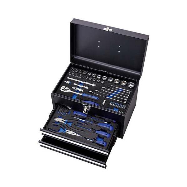 E-Value 整備工具セット 70点 ミニチェスト ブラック EST-2670BK/DIY/ブランド：E-Value/【発売元、製造元、輸入元又は販売元】藤原産業/【E-Value 整備工具セット 70点 ミニチェスト ブラック EST-...