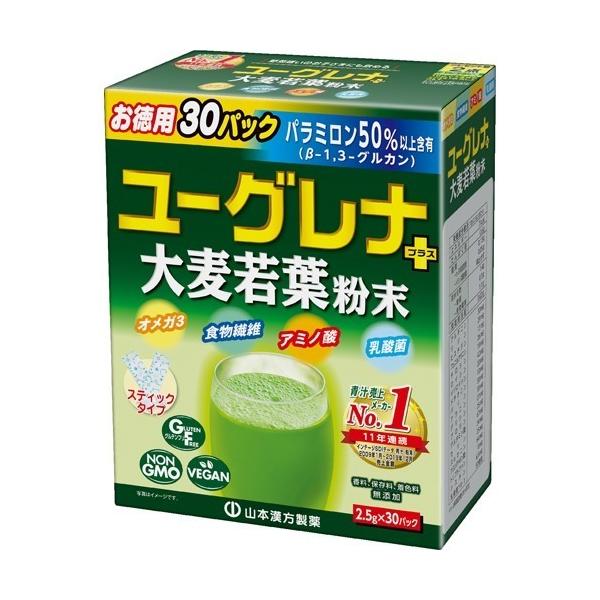 山本漢方 ユーグレナ+大麦若葉粉末/動物性サプリメント/ブランド：山本漢方/( 青汁 大麦若葉 ミドリムシ パラミロン 乳酸菌 )/【発売元、製造元、輸入元又は販売元】山本漢方製薬/【山本漢方 ユーグレナ+大麦若葉粉末の商品詳細】●ユーグレ...