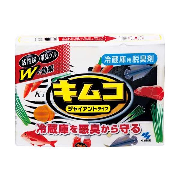 キムコ ジャイアント 冷蔵庫用脱臭剤/キッチン用品/ブランド：キムコ/【発売元、製造元、輸入元又は販売元】小林製薬/【キムコ ジャイアント 冷蔵庫用脱臭剤の商品詳細】●活性炭と消臭ゲルWの効果！ ●すぐれた脱臭力で、庫内のイヤなニオイを持続...