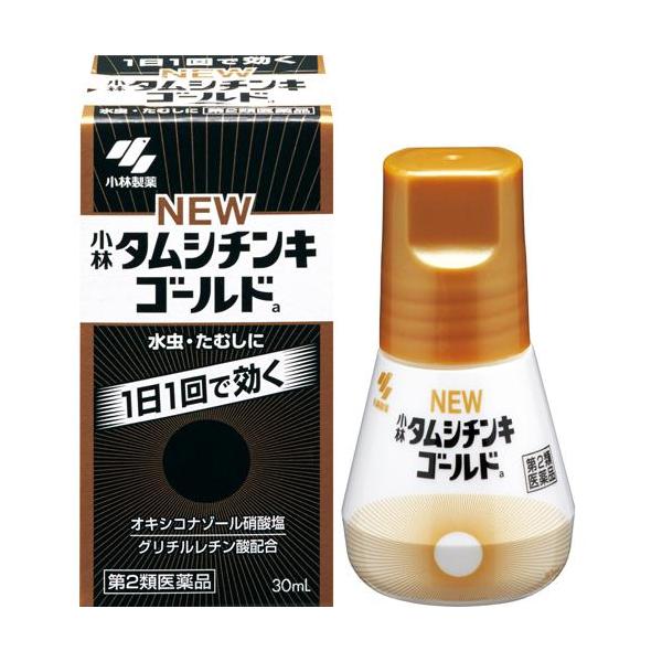 小林製薬 ニュータムシチンキゴールド/水虫薬/ブランド：タムチンキ/【発売元、製造元、輸入元又は販売元】小林製薬/【小林製薬 ニュータムシチンキゴールドの商品詳細】●水虫・たむしに●1日1回で効く●ハケ付で患部に塗りやすい/cate15153