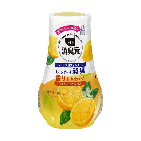 トイレの消臭元 消臭芳香剤 置き型 爽やかはじけるレモン/消臭剤・芳香剤/ブランド：消臭元/【発売元、製造元、輸入元又は販売元】小林製薬/【トイレの消臭元 消臭芳香剤 置き型 爽やかはじけるレモンの商品詳細】●デコボコ加工の「ワイド消臭フィ...