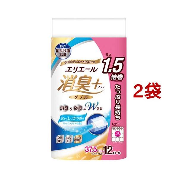 エリエール 消臭+ しっかり香る フレッシュクリアの香り たっぷり長持ち ダブル/トイレ用品/ブランド：エリエール/【発売元、製造元、輸入元又は販売元】大王製紙/・単品JAN：4902011824209/【エリエール 消臭+ しっかり香る ...